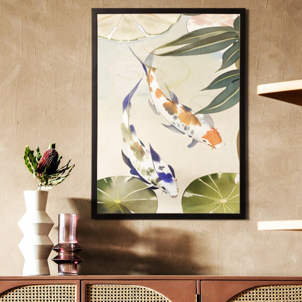 Koi Fish Ink Painting - Etsy