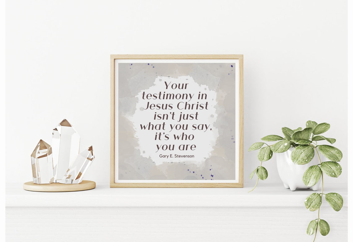 General Conference Quote LDS Quote Mormon Wall Art Religious Quote - Etsy