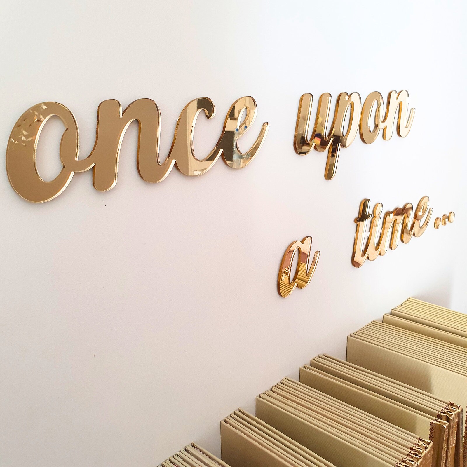 Once Upon a Time Sign, Fairy Tale Decor, Nursery Wall Decor, Reading ...