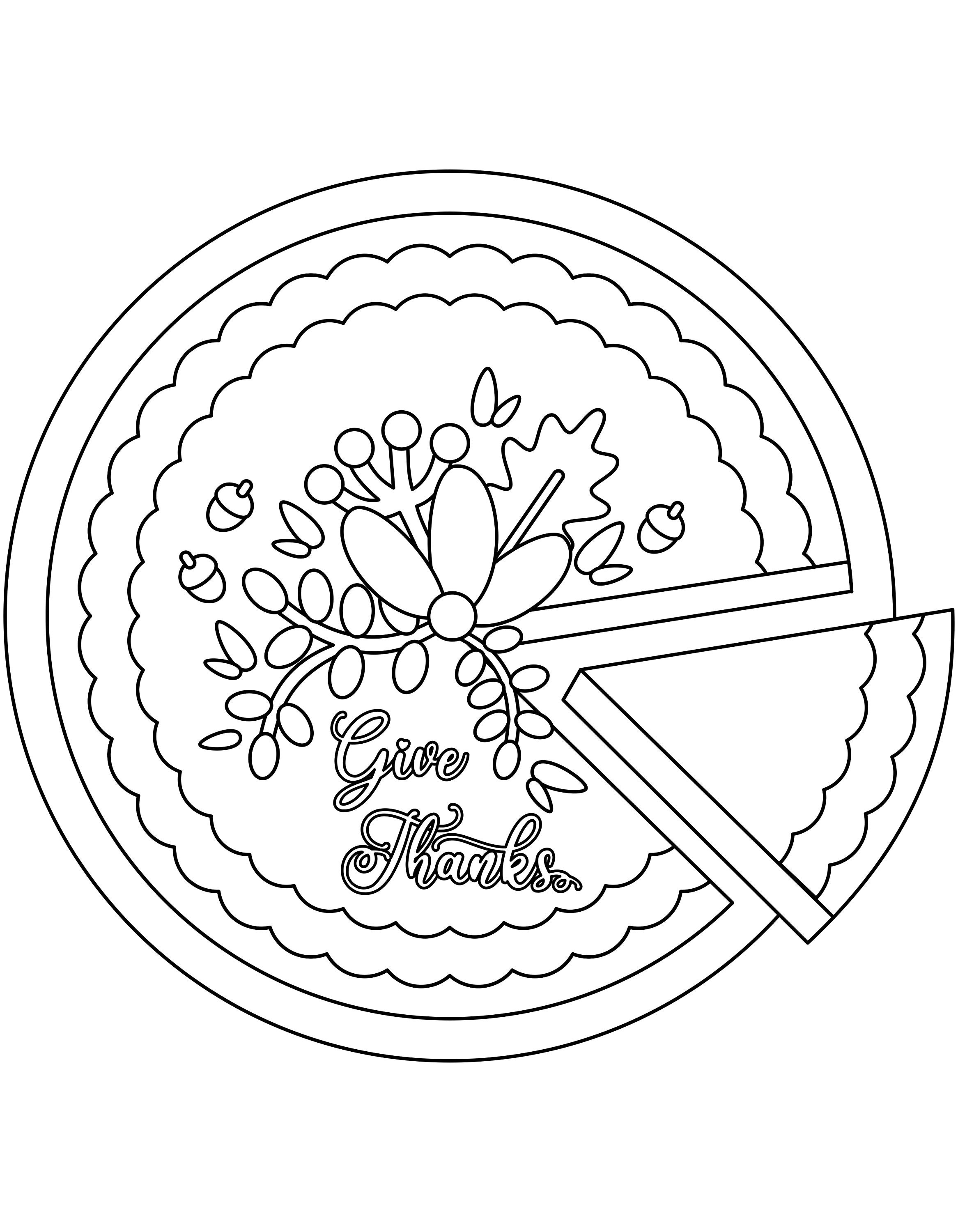Printable Thanksgiving Fall Coloring Pages | Easy Fun Coloring Book - Etsy