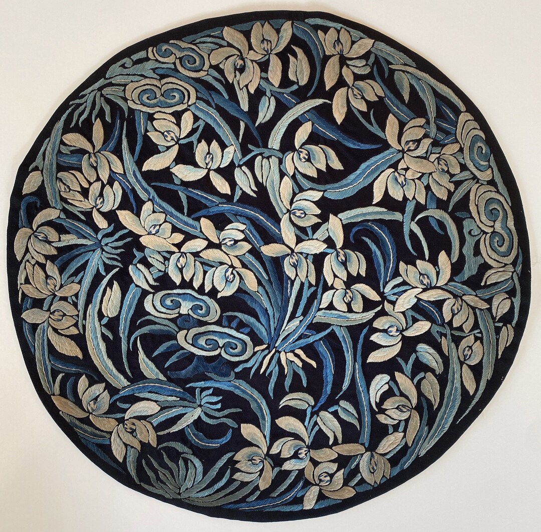 Qing Dynasty Iris Medallion, 19th Century - Etsy