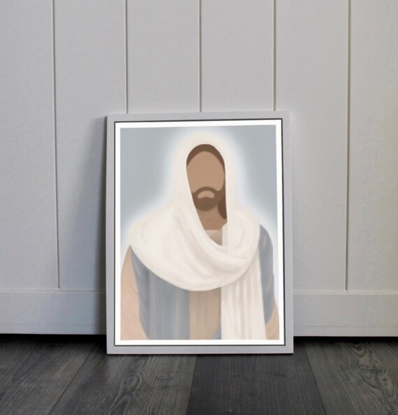 Jesus Christ Faceless Digital Art Famous Jesus Portrait - Etsy