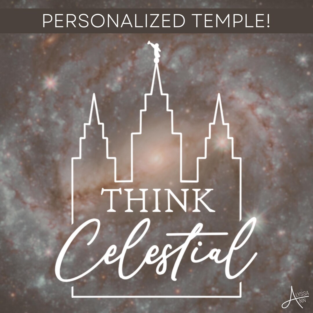 Think Celestial With Custom Temple, Downloadable PNG File, Made to ...