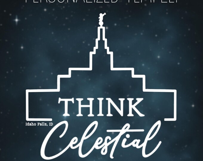 Think Celestial With Custom Temple, Downloadable PNG File, Made to ...