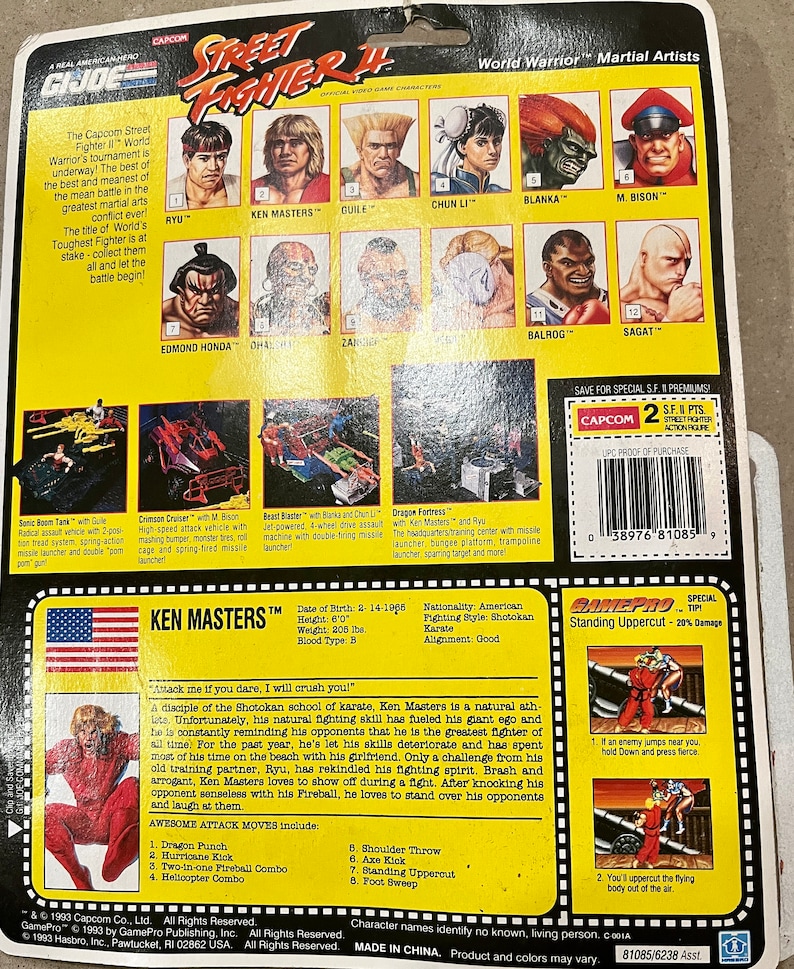 G.I. Joe: Street Fighter - Ken Masters | Double Fireball Fists | Capcom ...