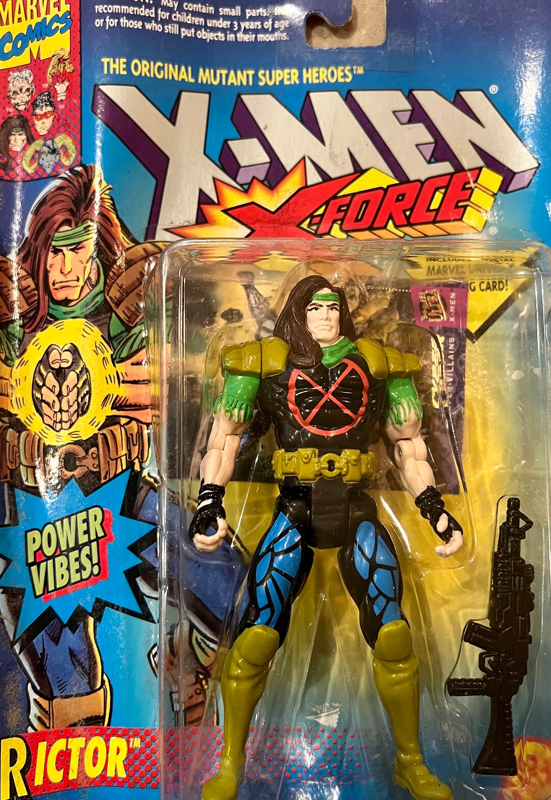 X-men: X-force - Rictor | Power Vibes | Toy Biz | 1994 | Marvel Comics ...