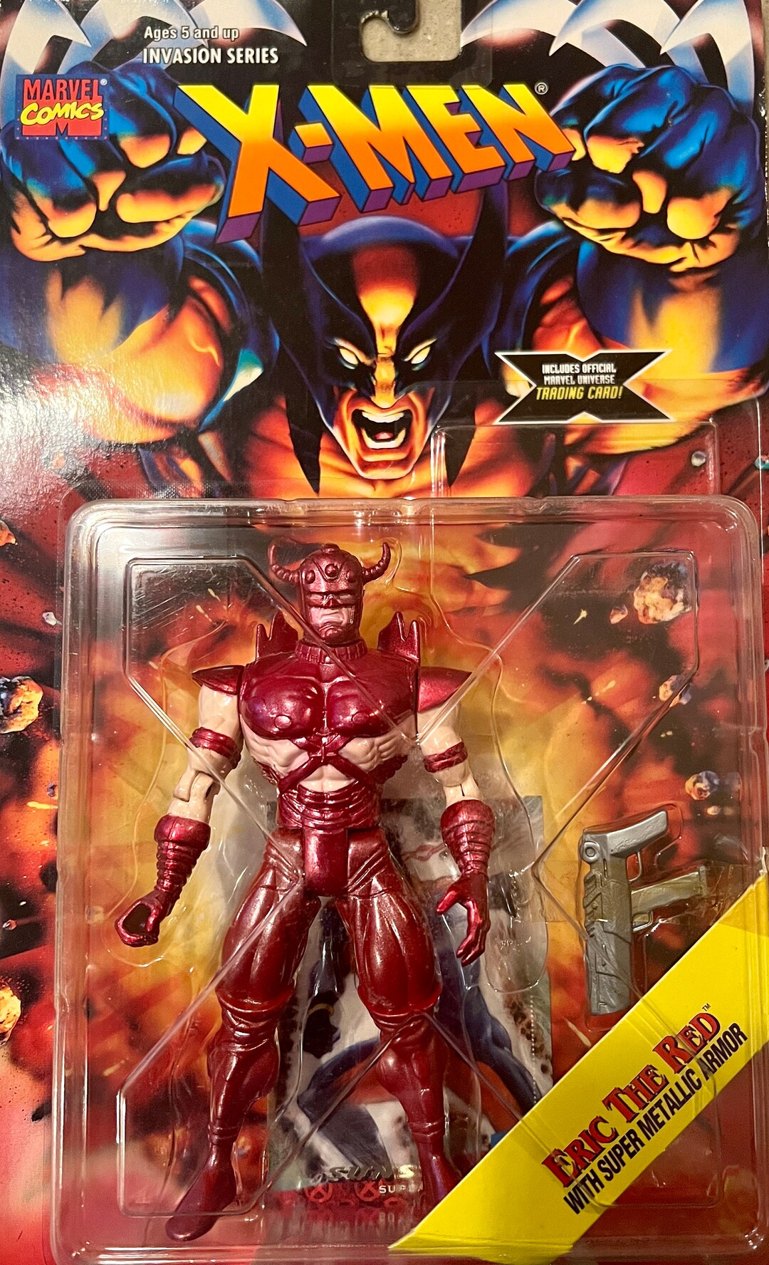 X-men: Eric the Red Invasion Series Toy Biz 1995 Marvel Comics MIB ...