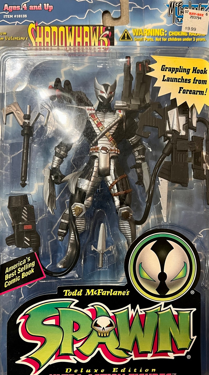 Shadowhawk | Series 4 | Mcfarlane Toys | 1996 | Light Warping / Never Opened - Etsy