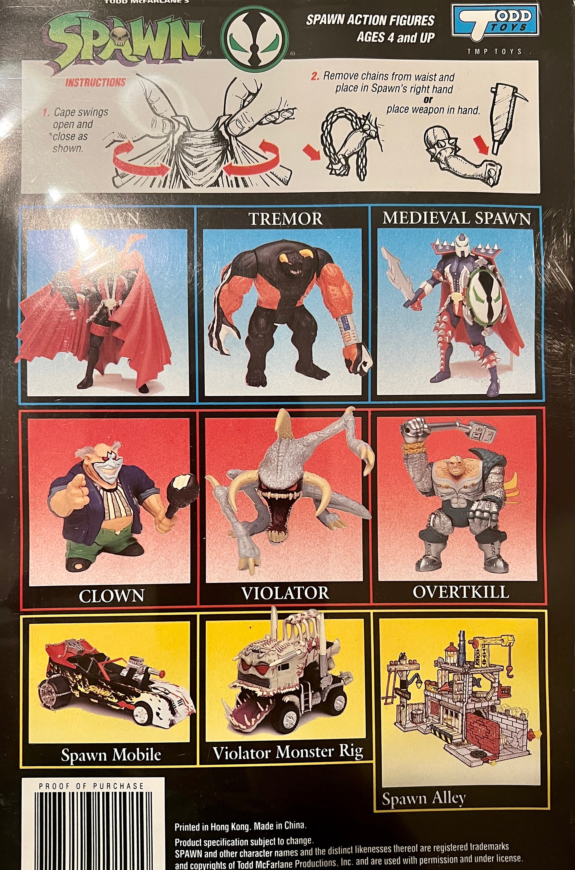 Spawn: Spawn | Flying Cape With Comic Book | Mcfarlane Toys | 1994 ...