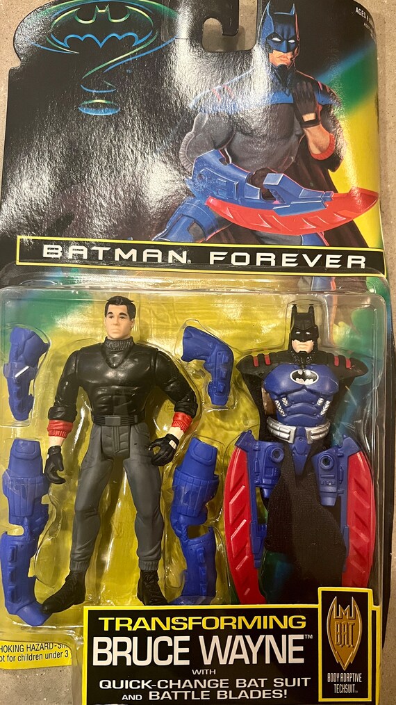 Batman Forever Transforming Bruce Wayne Kenner 1995 Heavy Warping
