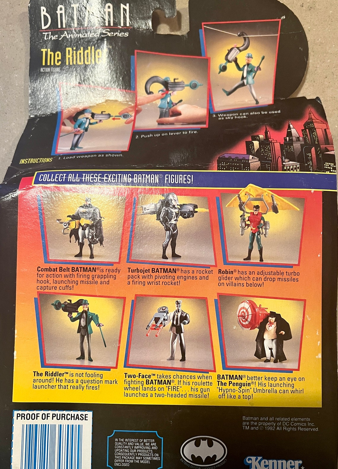 Batman the Animated Series: Riddler | Question Mark Launcher | Kenner ...