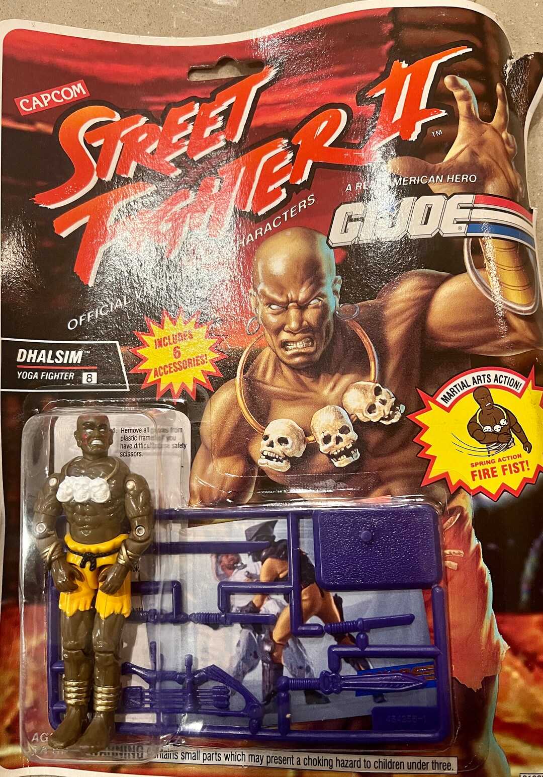 G.I. Joe: Street Fighter - Dhalsim | Spring Action Fire Fist | Capcom ...