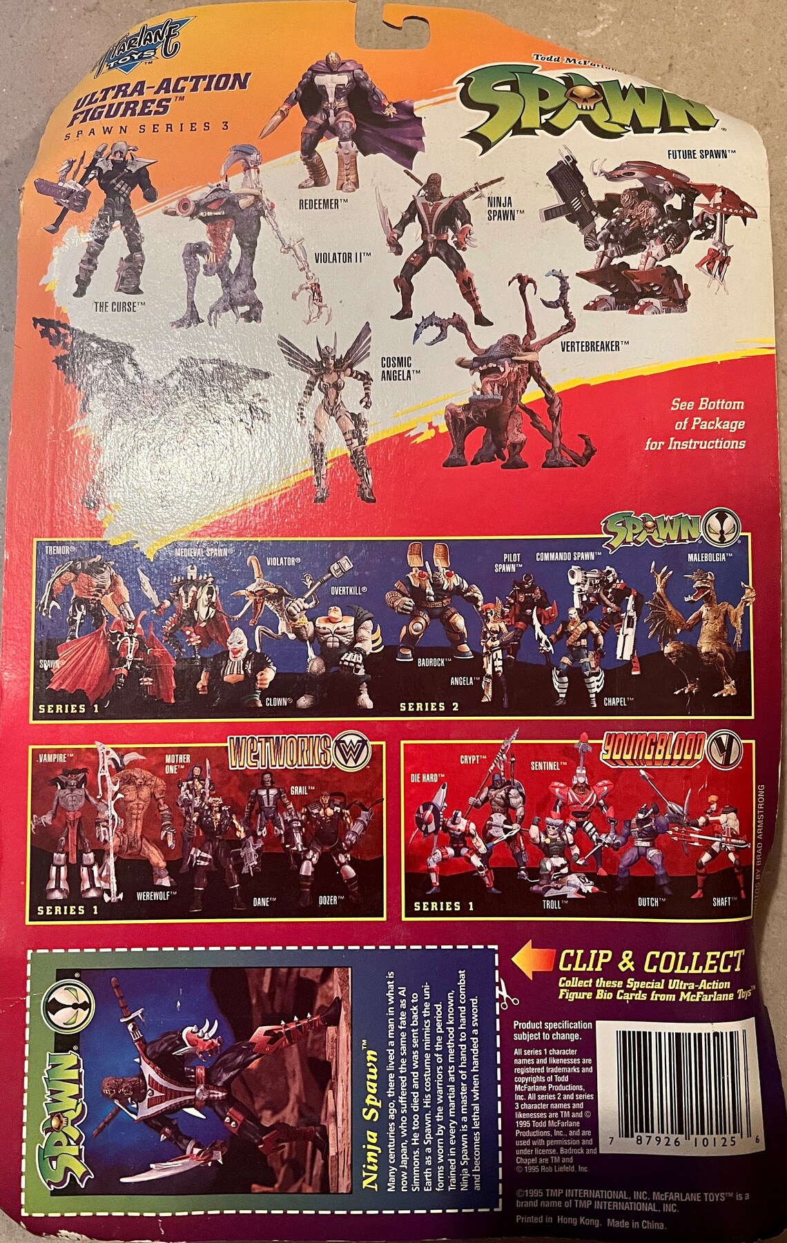 Spawn: Ninja Spawn | Series 3 | Mcfarlane Toys | 1995 | Light Warping ...