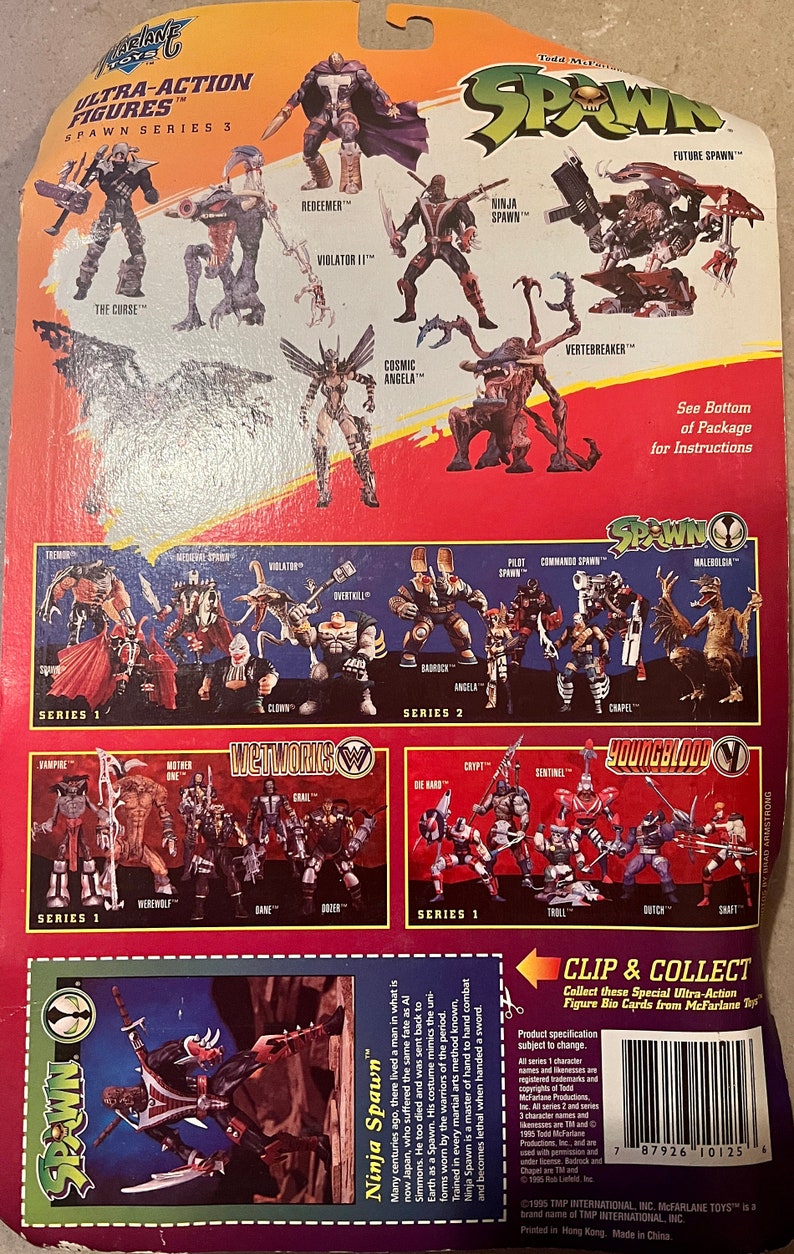 Spawn: Ninja Spawn | Series 3 | Mcfarlane Toys | 1995 | Light Warping ...