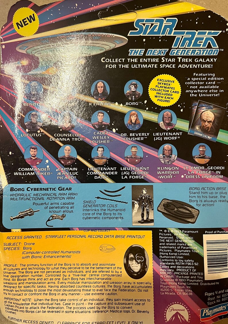 Star Trek: the Next Generation - the Borg | Playmates | 1993 | Light ...