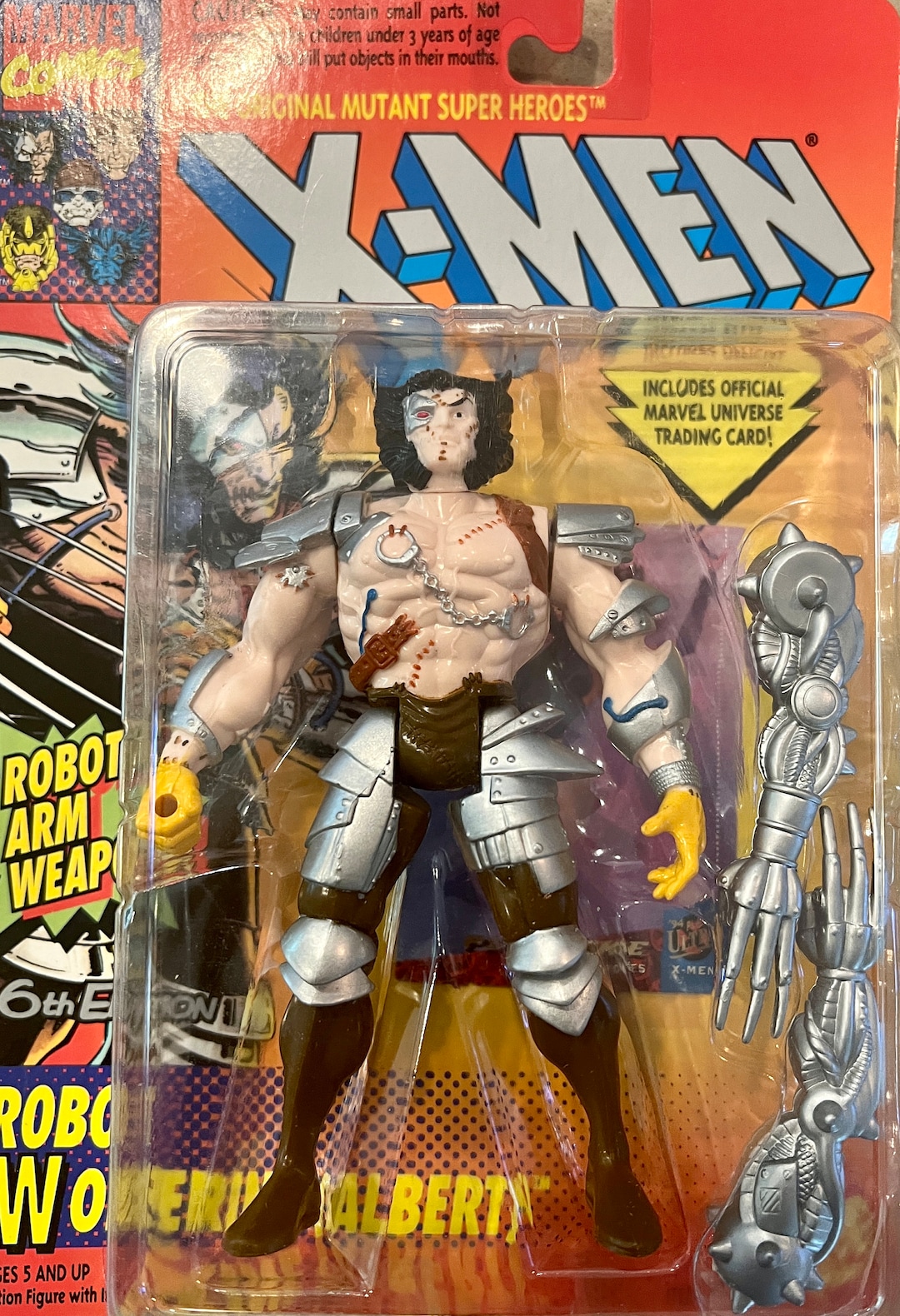 X-men: Robot Wolverine (albert) | 6th Edition | Toy Biz | 1994 | Marvel ...