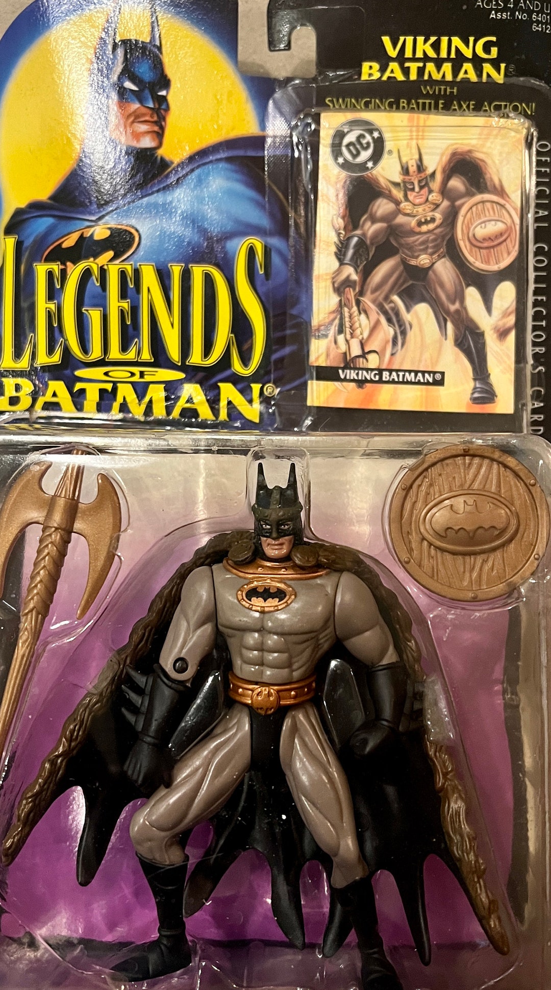 Legends of Batman: Viking Batman Kenner 1995 Heavy Warping never Opened ...