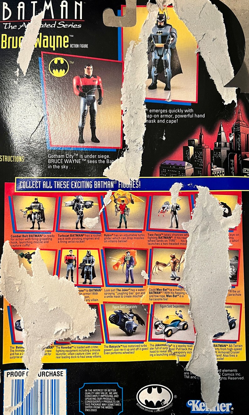 Batman the Animated Series: Bruce Wayne Snap-on Armor Batman - Etsy