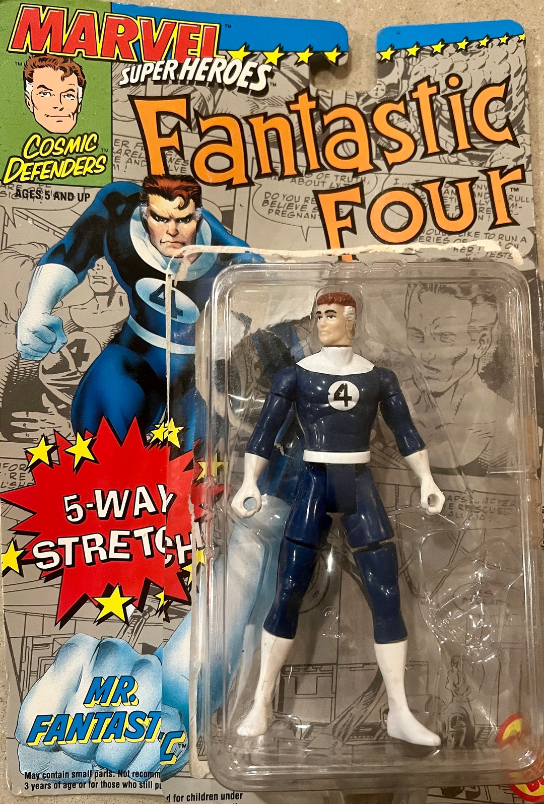 Marvel Super Heroes: Mr. Fantastic | 5-way Stretch | Toy Biz | 1992 ...