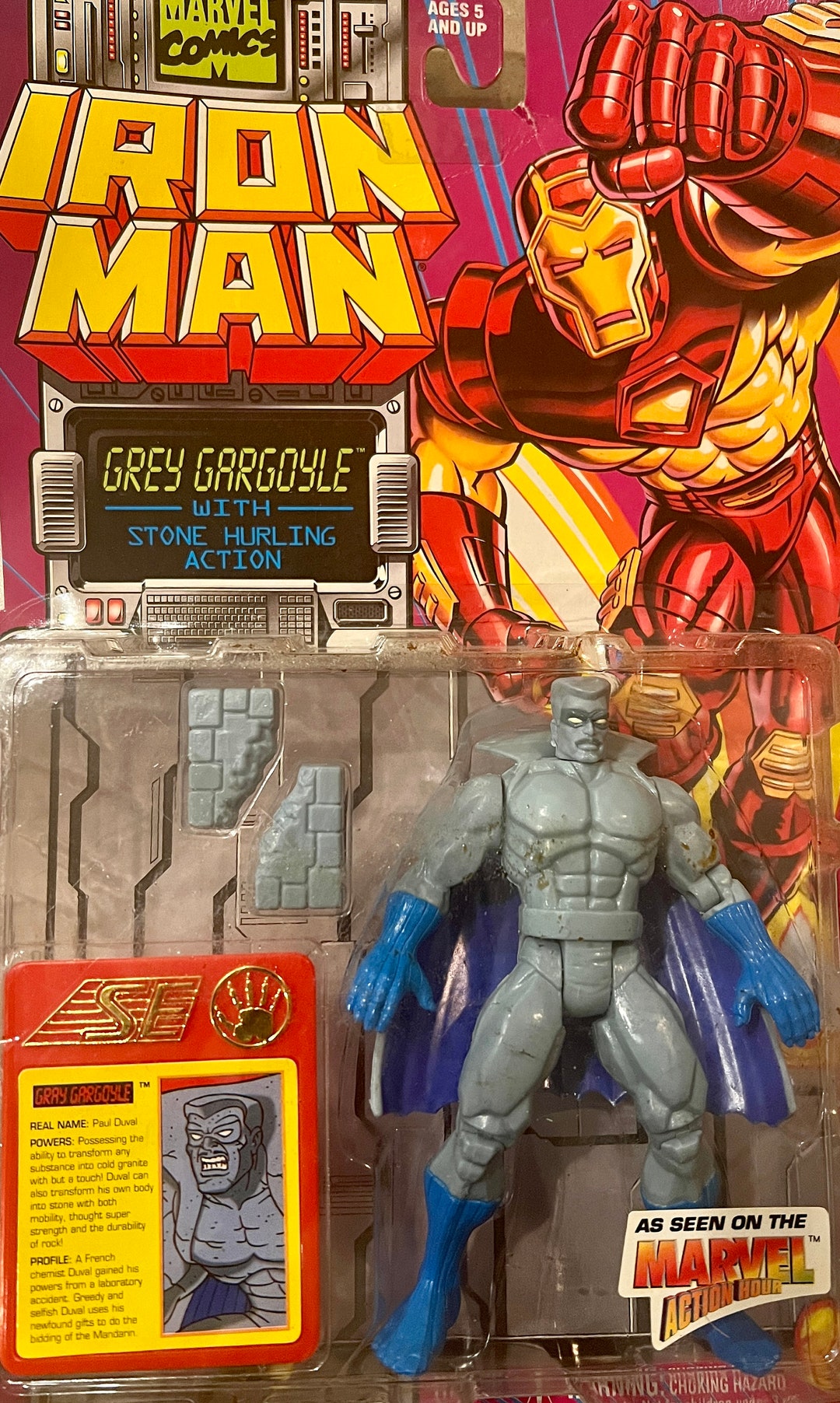 Iron Man: Grey Gargoyle | Toy Biz | 1994 | Marvel Comics | Slight ...