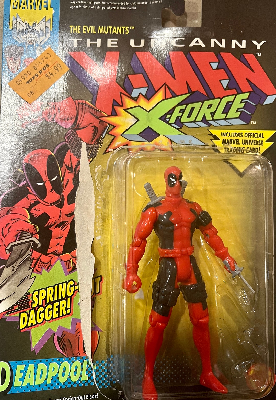 X-men: X-force - Deadpool | Spring Dagger | Toy Biz | 1992 | Marvel ...