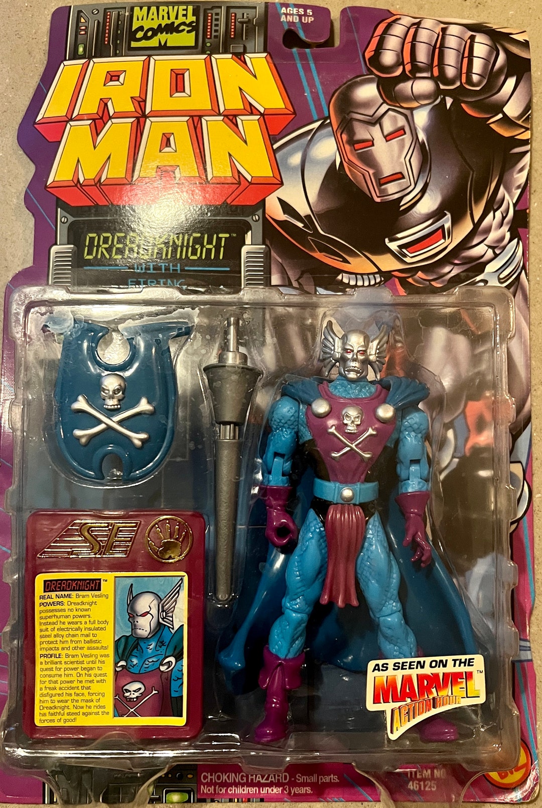 Iron Man: Dreadknight / Firing Lance Action / Toy Biz / 1995 / Marvel ...