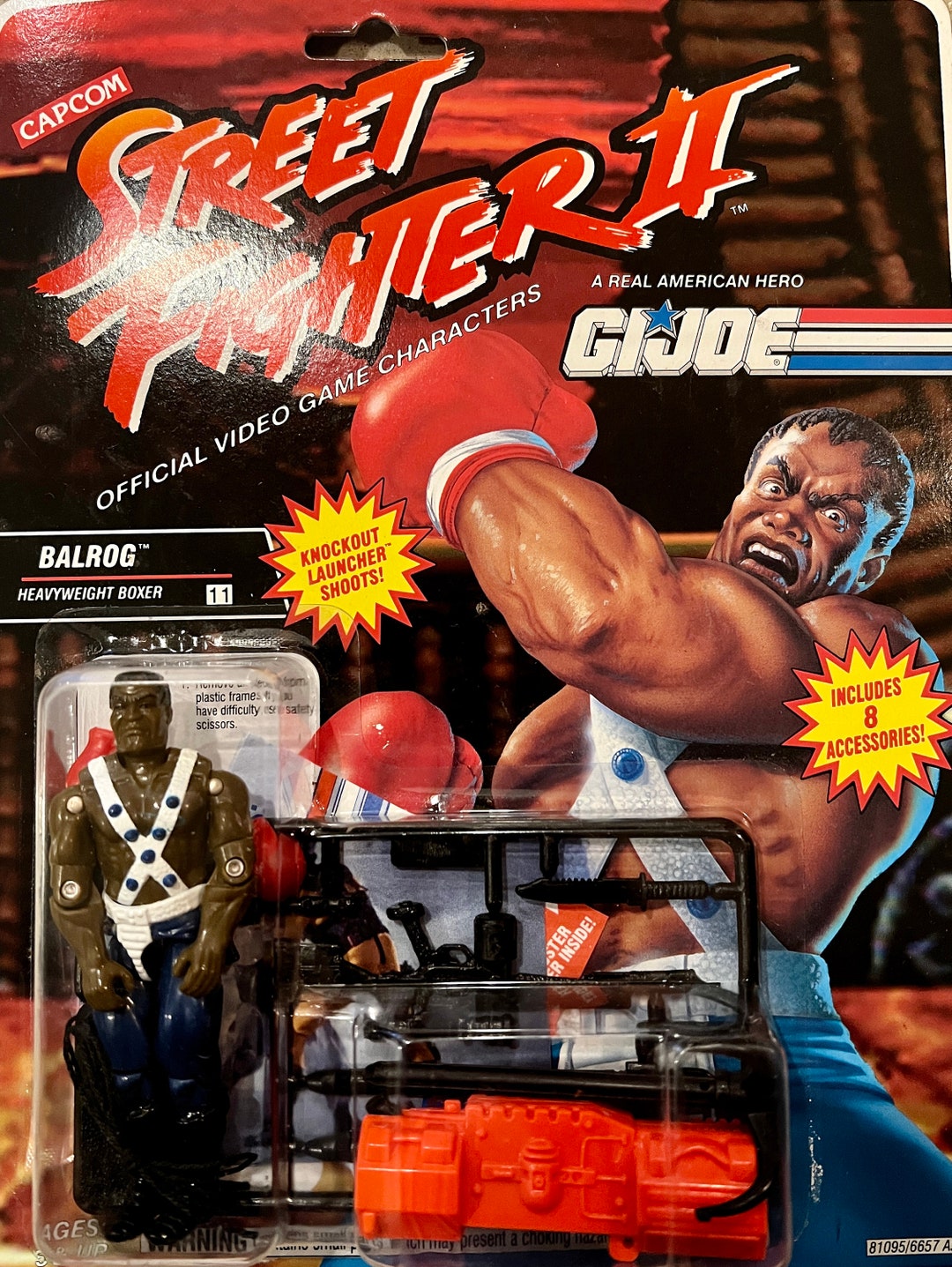 G.I. Joe: Street Fighter Balrog Knockout Launcher Capcom Hasbro 1993 ...