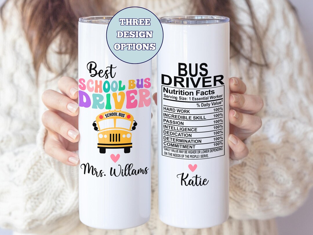 Customized School Bus Driver Tumbler Personalized Bus Driver Tumbler ...