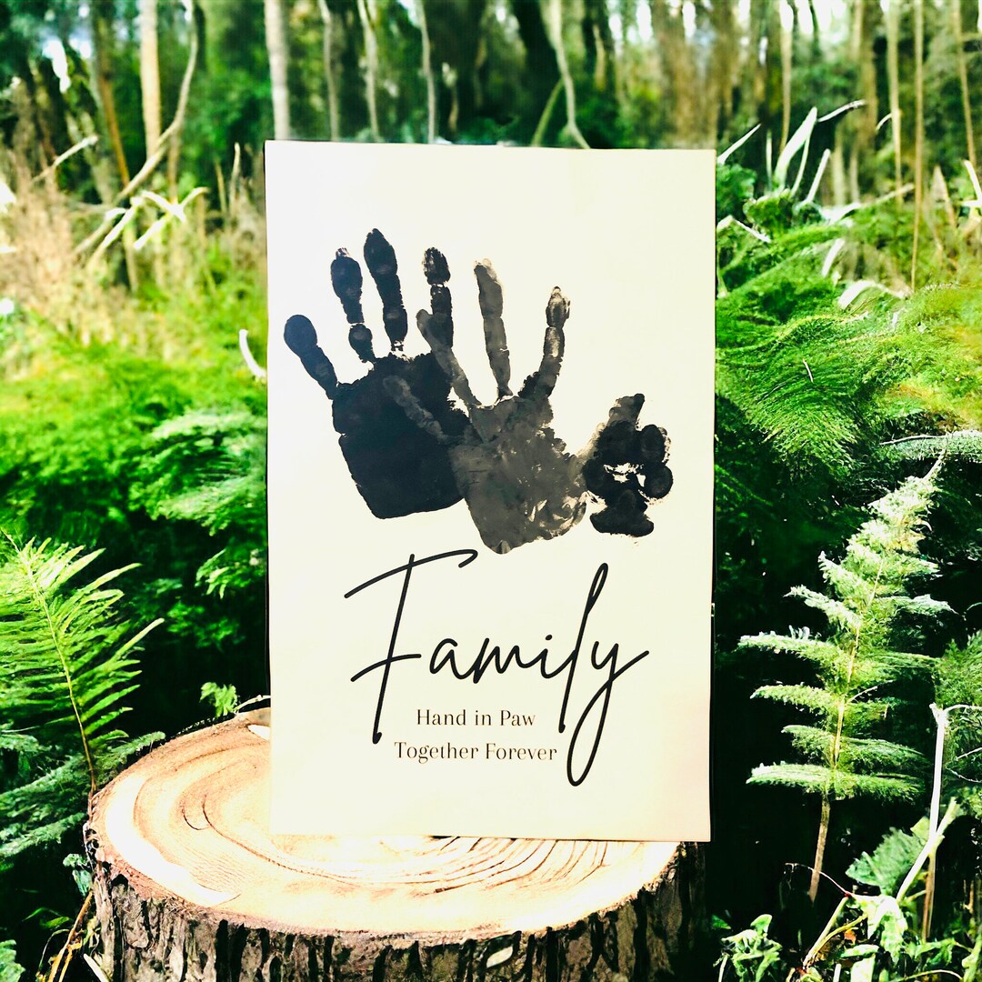 Magical Pawprints Harmony, Family Handprint With Your Dog, Create ...