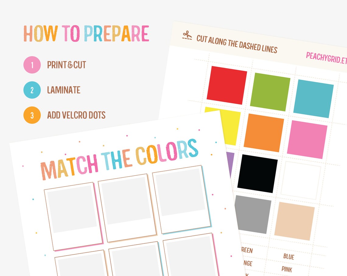 Color Matching Activity Printable - Match the Crayons - Colors Digital ...