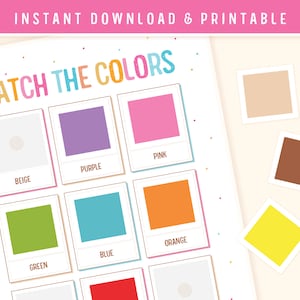 Color Matching Activity Printable - Match the Crayons - Colors Digital ...