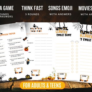 30 Halloween Games Mega Bundle for ADULTS and TEENS and KIDS 30 Fun ...