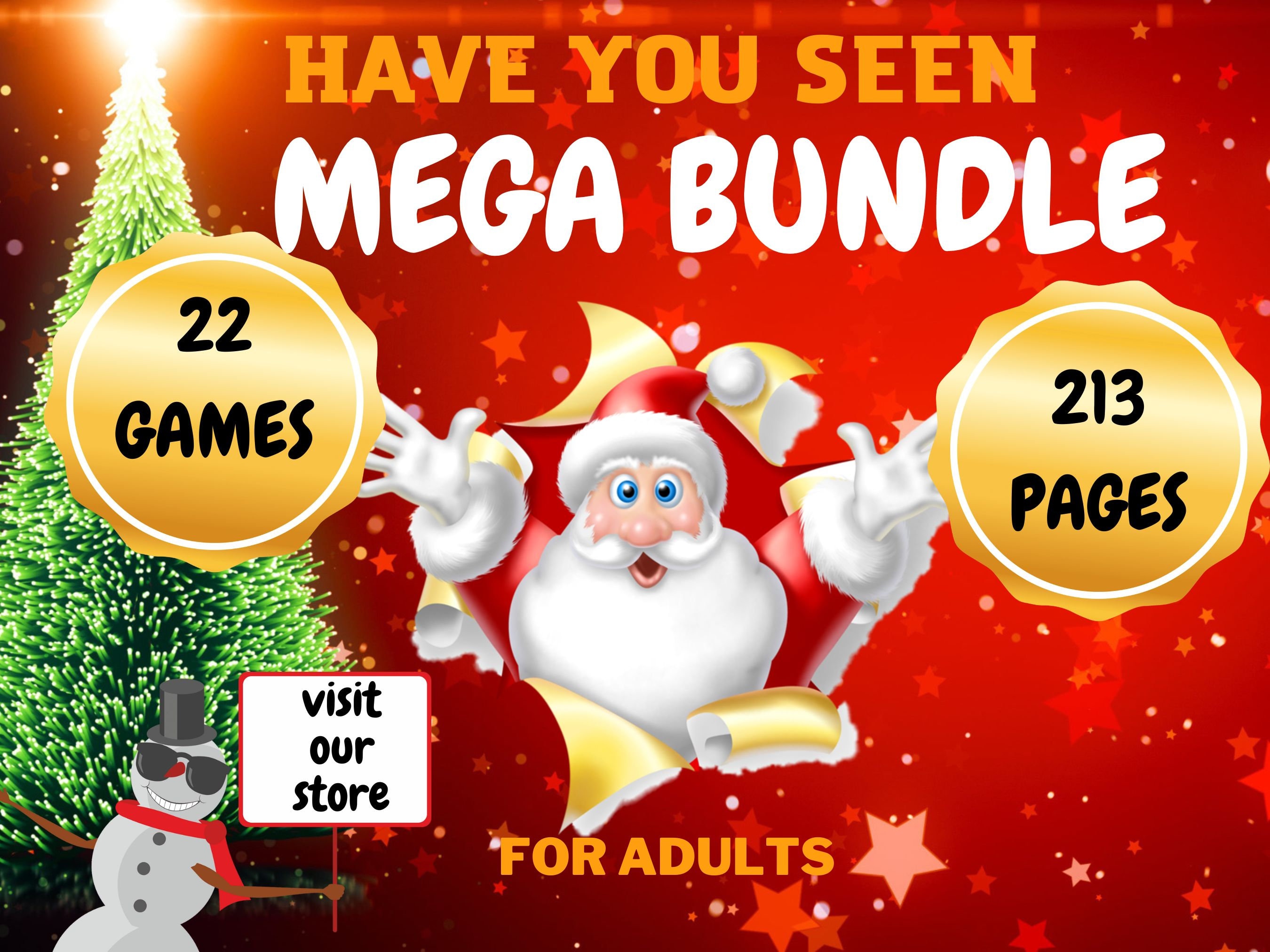 Christmas Carols Themed Game Bundle, Christmas Party Game - Etsy