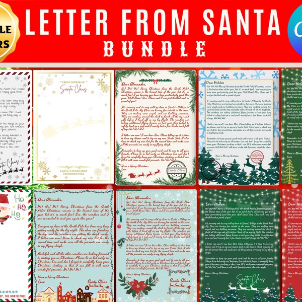 Letter From Santa - Etsy
