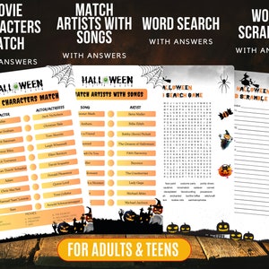 30 Halloween Games Mega Bundle for ADULTS and TEENS and KIDS 30 Fun ...