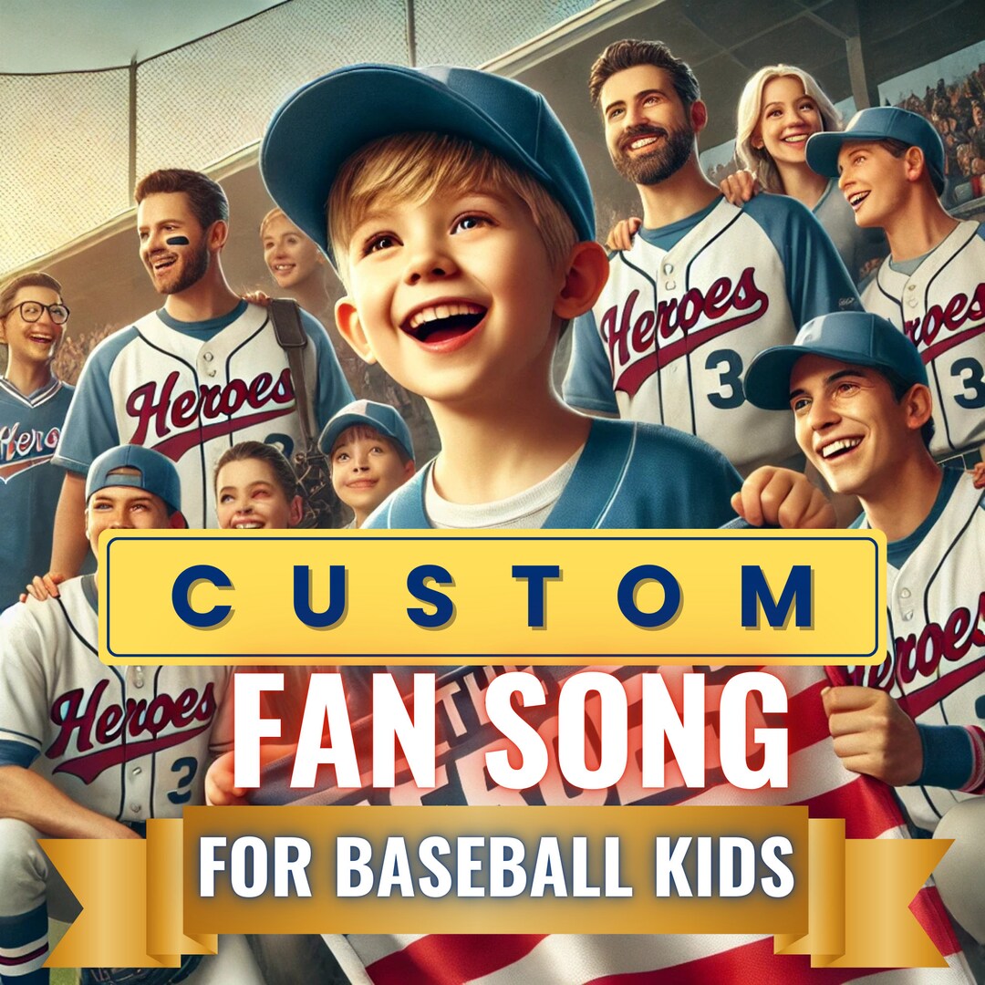 Custom Fan Song for Baseball Kids | Personalized Baseball Team Anthem ...