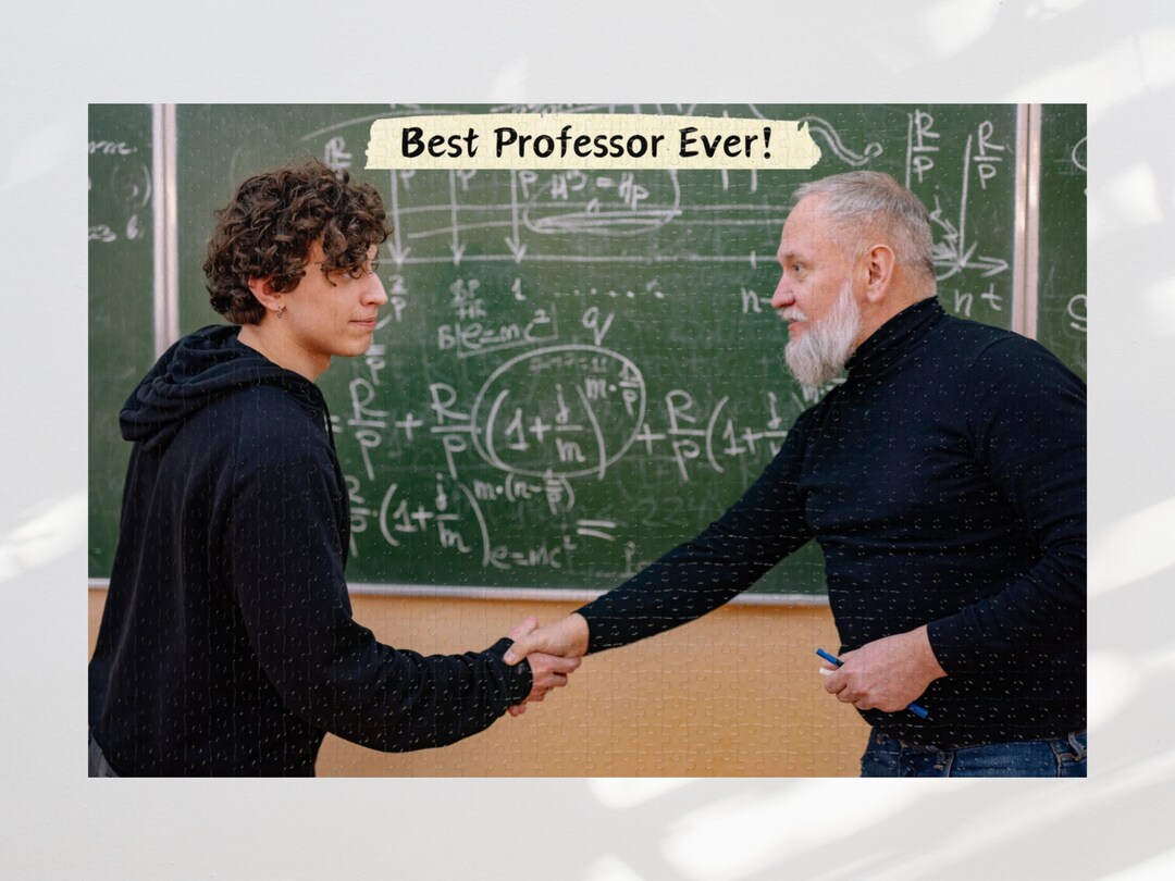 Professor Gift 1000 Pieces Custom Puzzle From Photo, Thank You Gift for ...