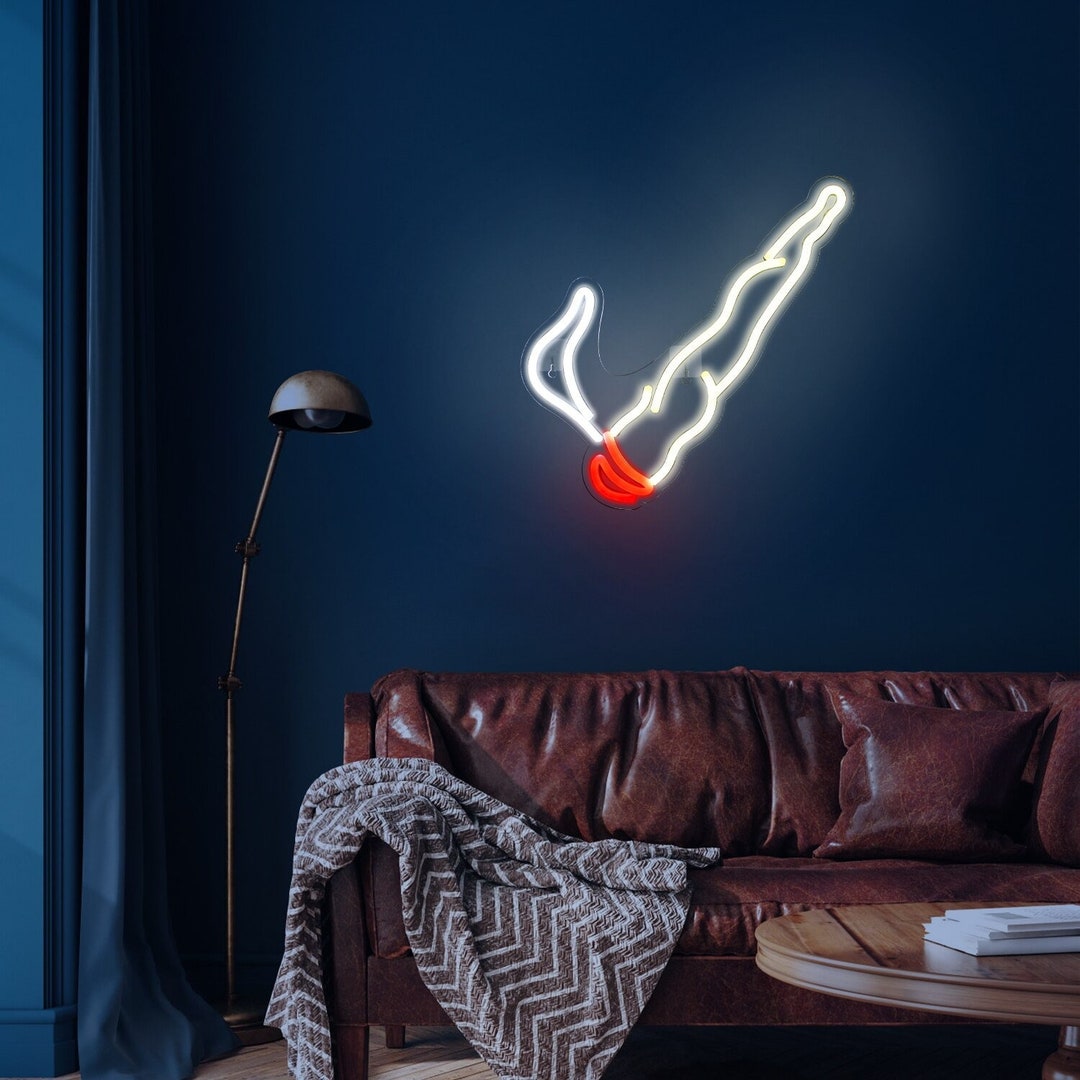 Blunt Smoking Cool Neon Sign LED Lighting Will Receive Before - Etsy