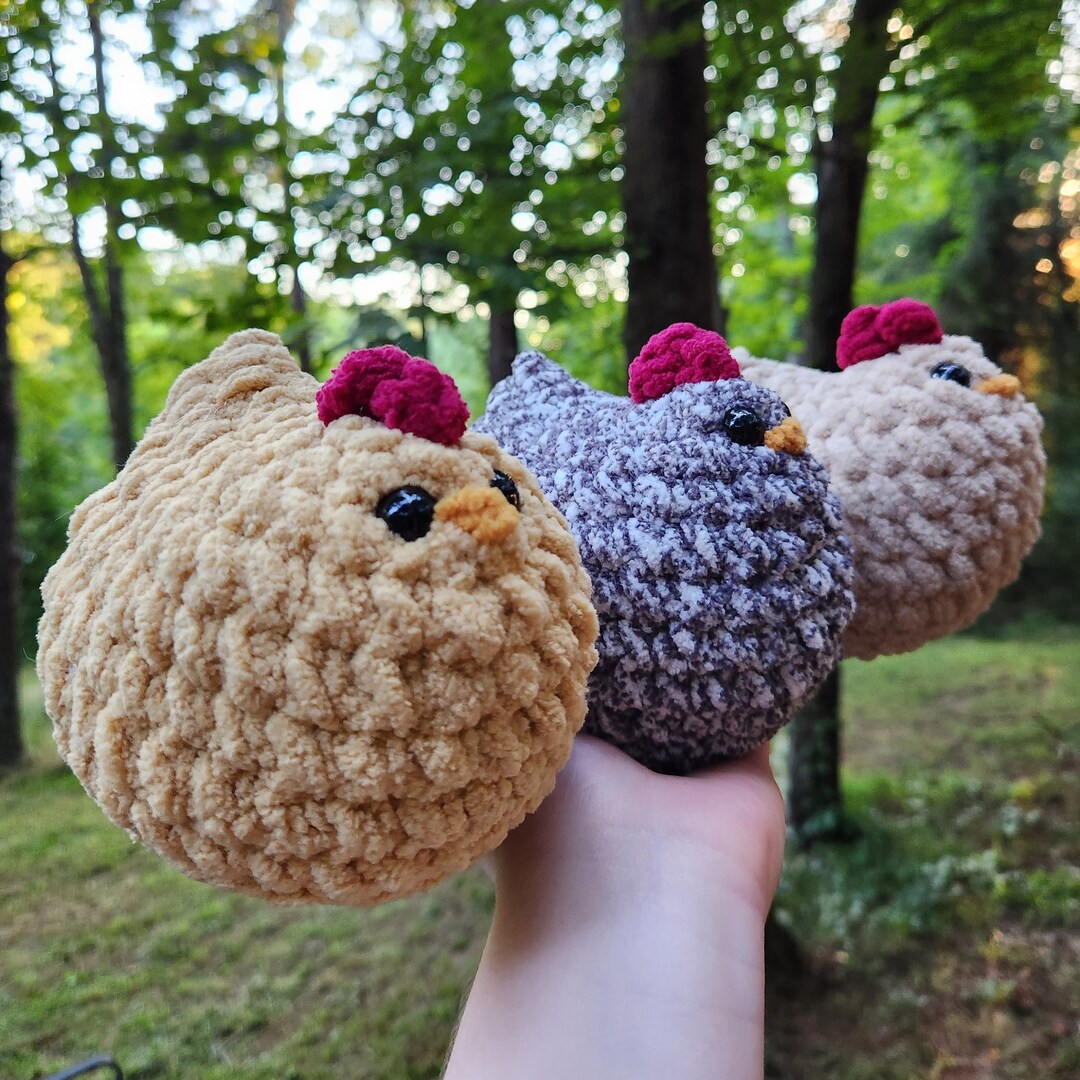 Crochet Chicken Plushie / Chubby Chicken / Chicken Amigurumi / Chicken ...