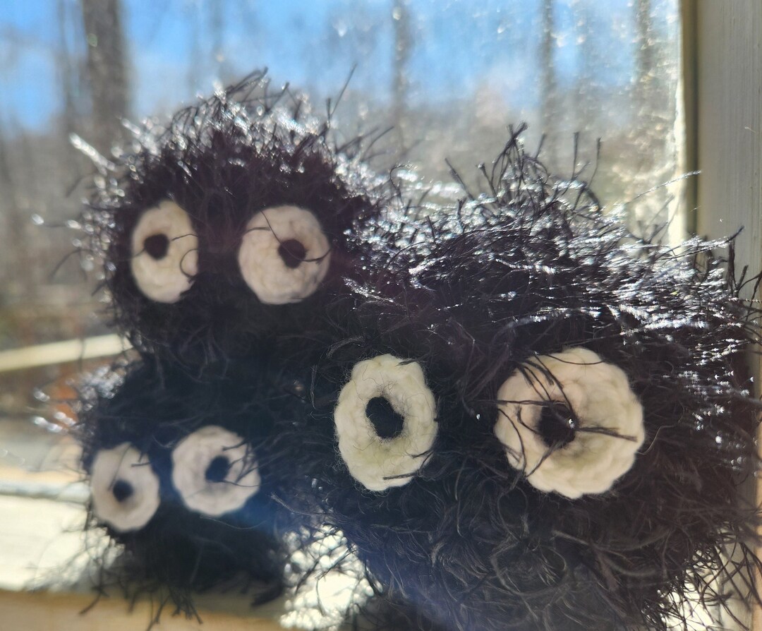 Crochet Dust Soot Sprites / Soot Sprite Plush - Etsy