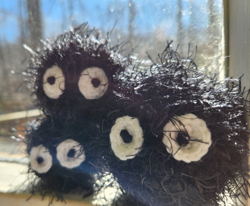 Crochet Dust Soot Sprites / Soot Sprite Plush - Etsy