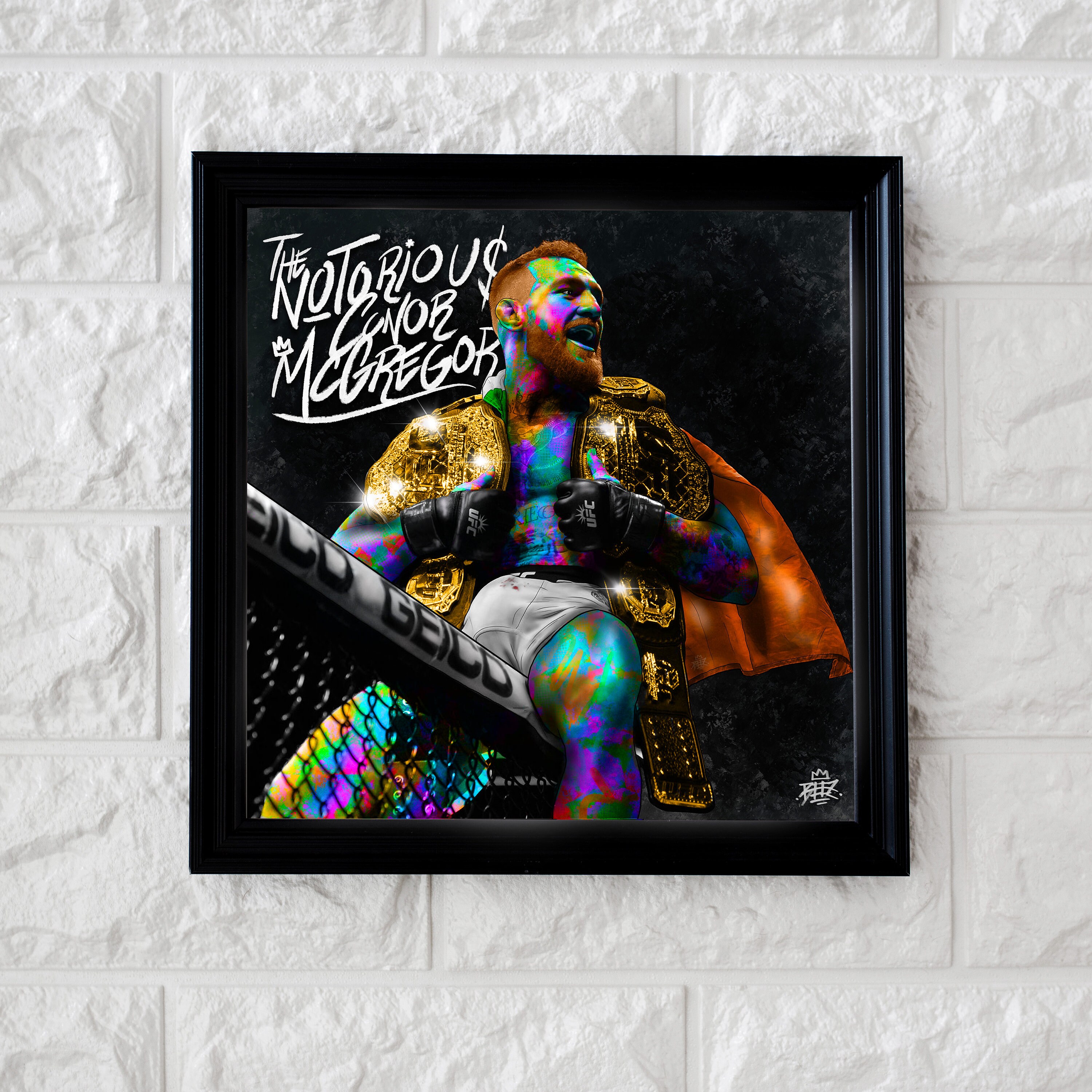 Double Champ Conor Mcgregor UFC MMA Poster Print, Mixed Media, Painting ...