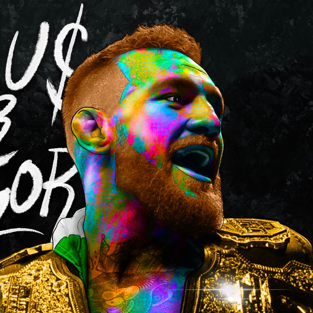Double Champ Conor Mcgregor UFC MMA Poster Print, Mixed Media, Painting ...