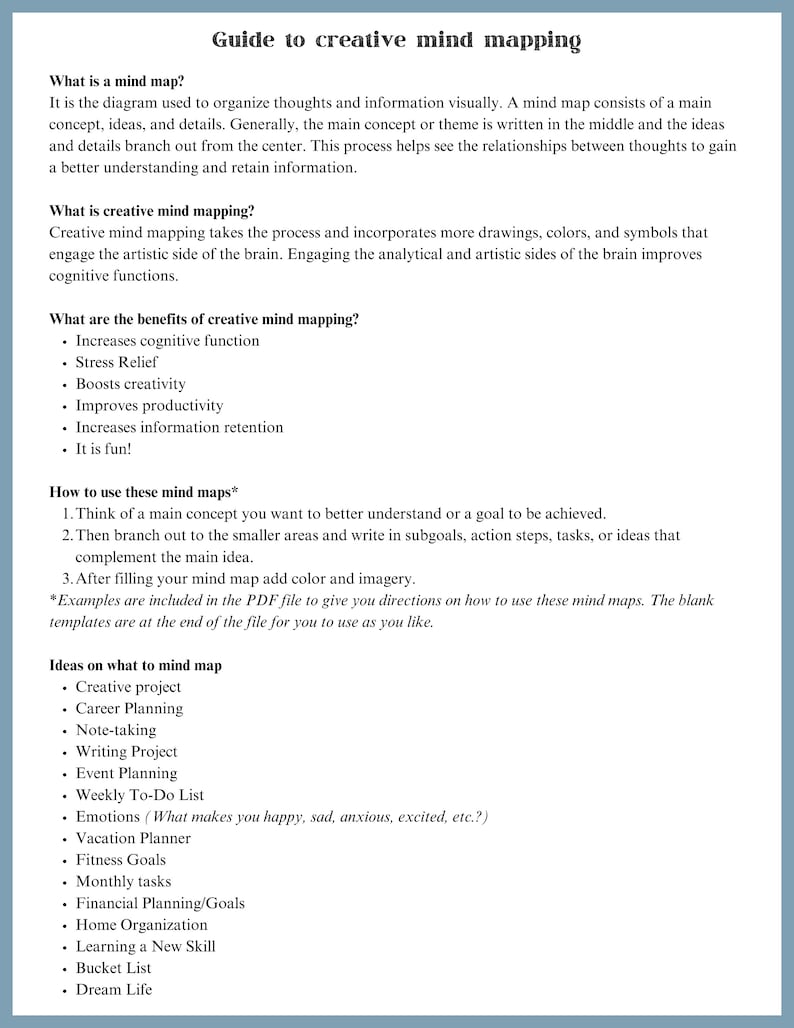 Space and Sky-themed Creative Mind Mapping Templates - Coloring Page ...