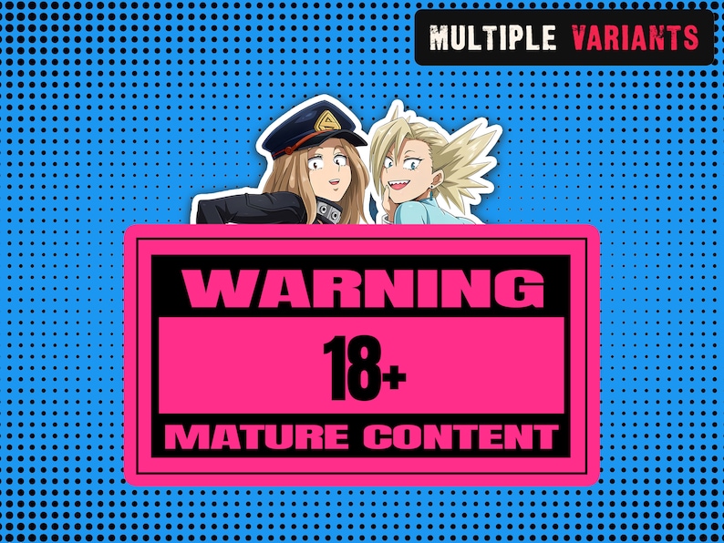 Camie & Tatami MHA Anime Girl Sticker Anime Waifu - Etsy UK