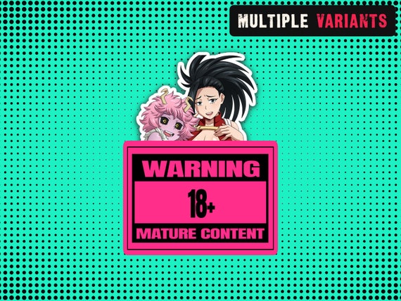 Ashido & Momo my Hero Academia Anime Girl Sticker Anime - Etsy UK