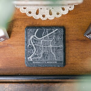 Custom Laser Engraved City Map Slate Coasters Bring a Piece of Your ...