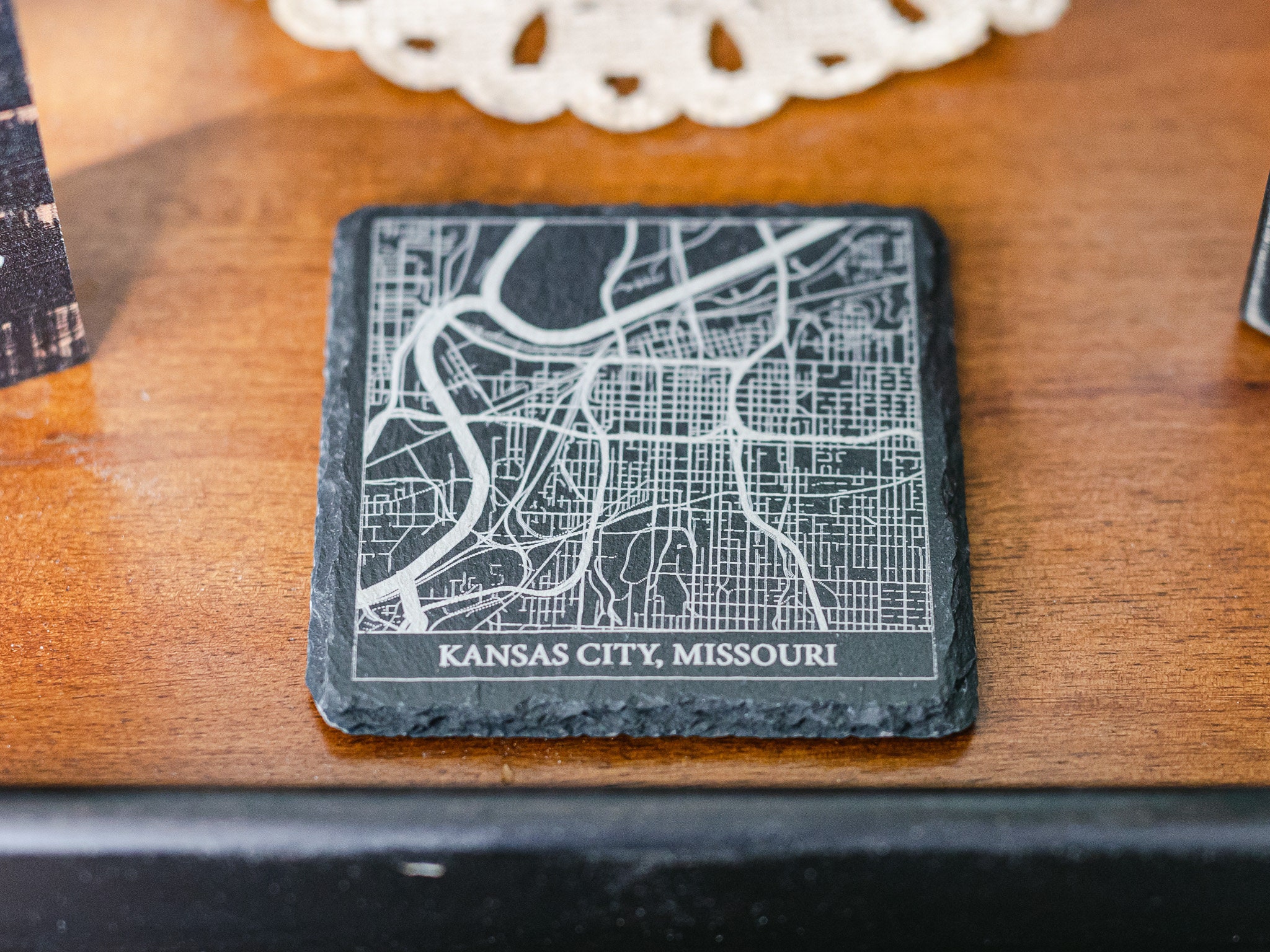 Custom Laser Engraved City Map Slate Coasters Bring a Piece of Your ...