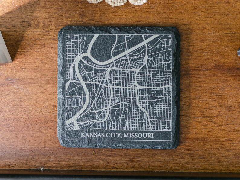 Custom Laser Engraved City Map Slate Coasters Bring a Piece of Your ...