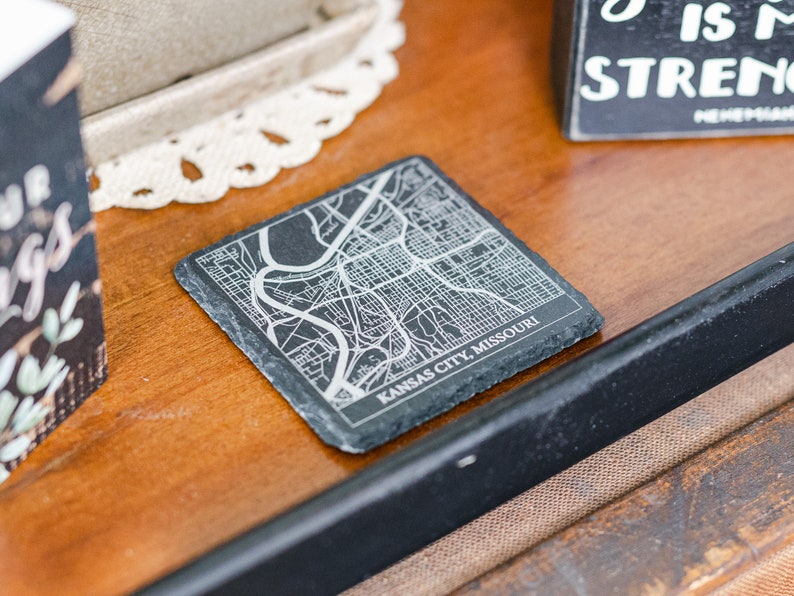 Custom Laser Engraved City Map Slate Coasters Bring a Piece of Your ...